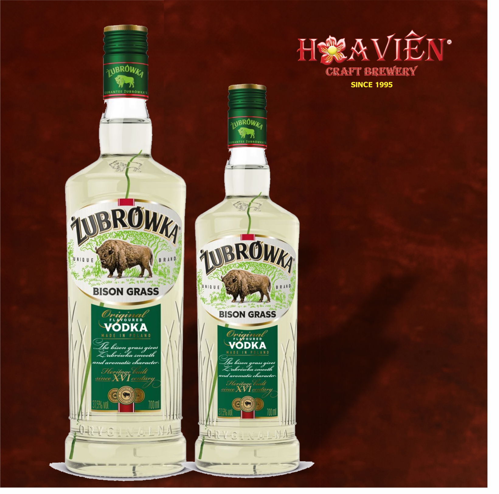 ZUBROWKA BISON GRASS VODKA 500ml - Nhà hàng nấu bia Hoa Viên